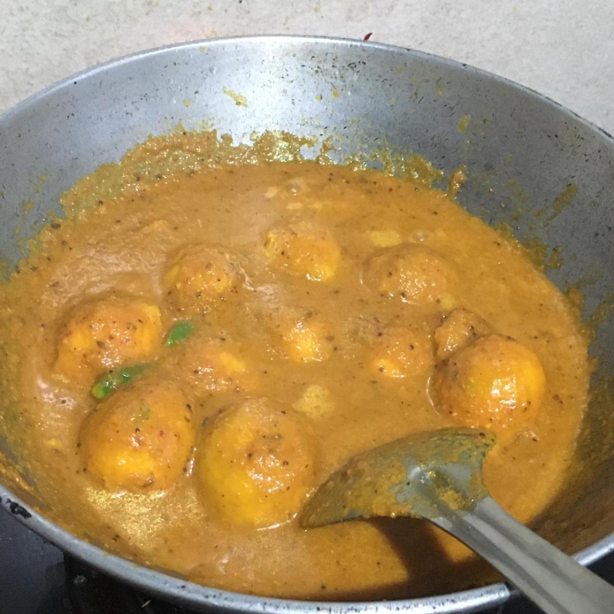 Mango curry – Spicy Sweet n Tangy – Oota ayita